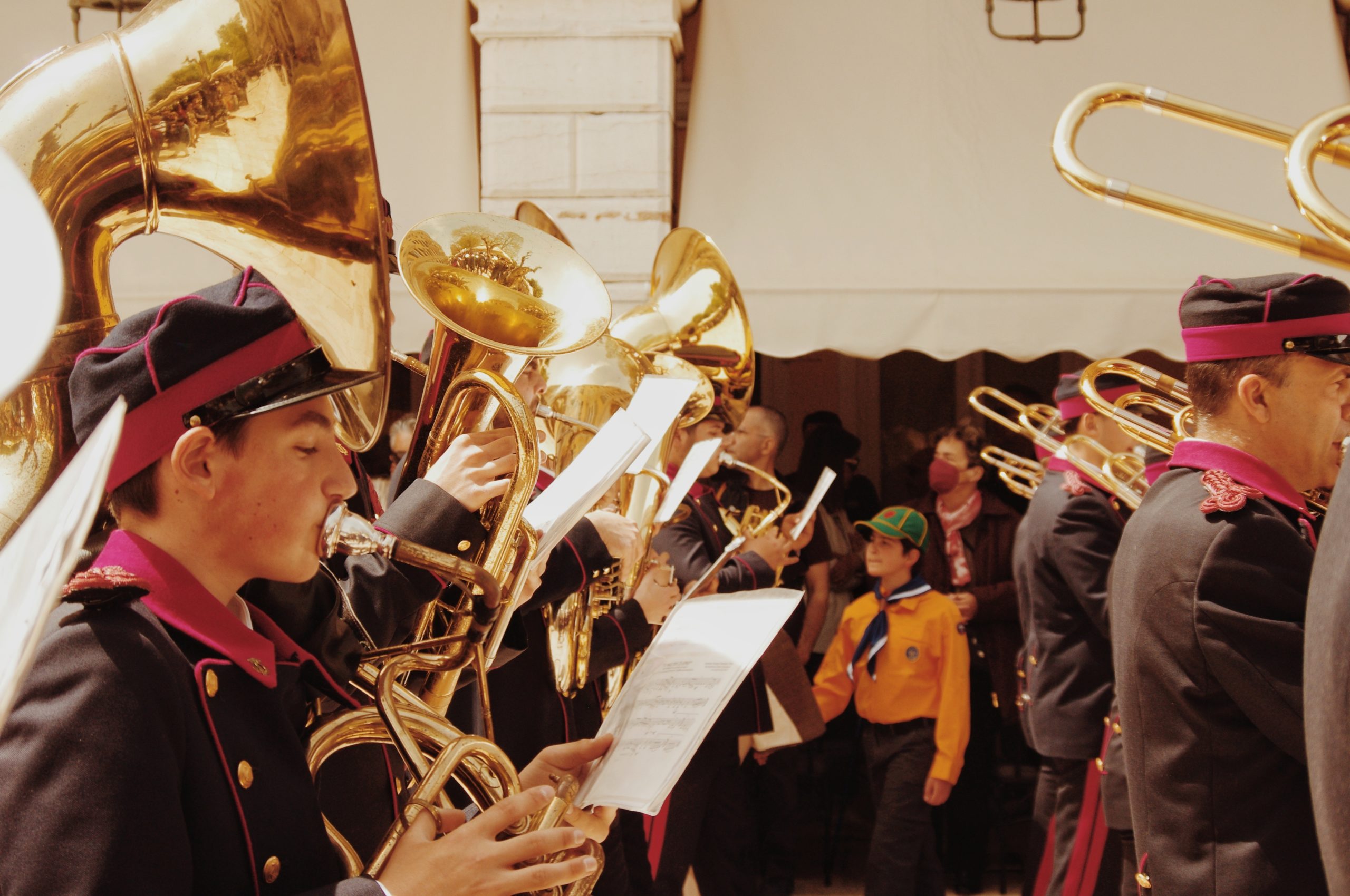 School Marching Band Tries To Boost Crowd's Energy With Musical ...